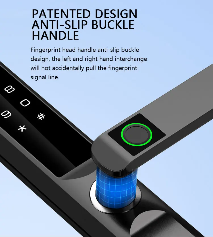 Doorplus Tt Lock Biometrics Fingerprint Door Handle Electronic ...