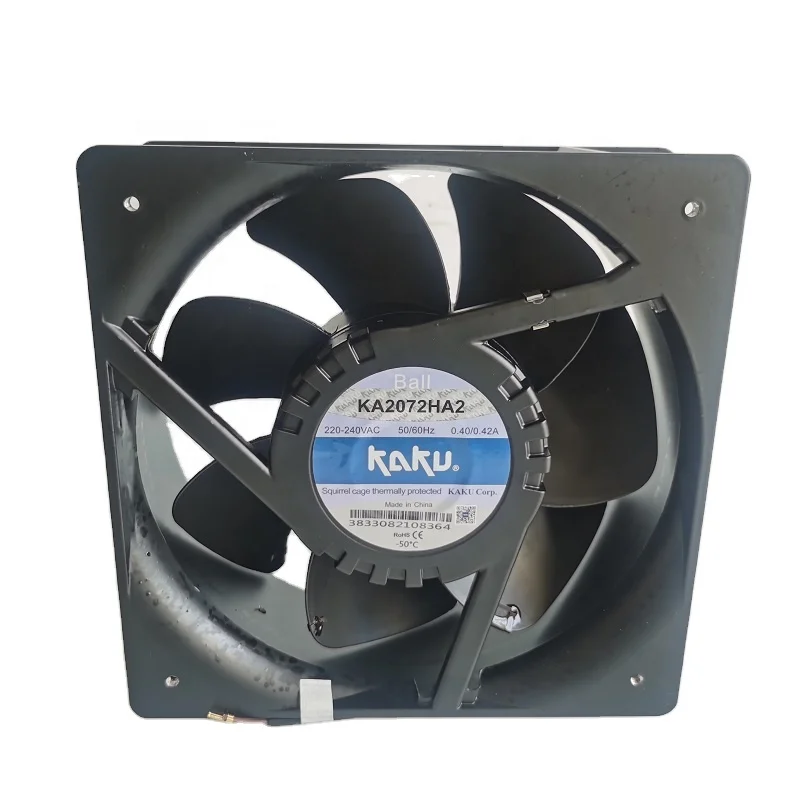 KAKU KA2072HA 220V AC Axial Cooling Fan Waterproof Inverter Cabinet with 208 x208x 72mm 20cm ...
