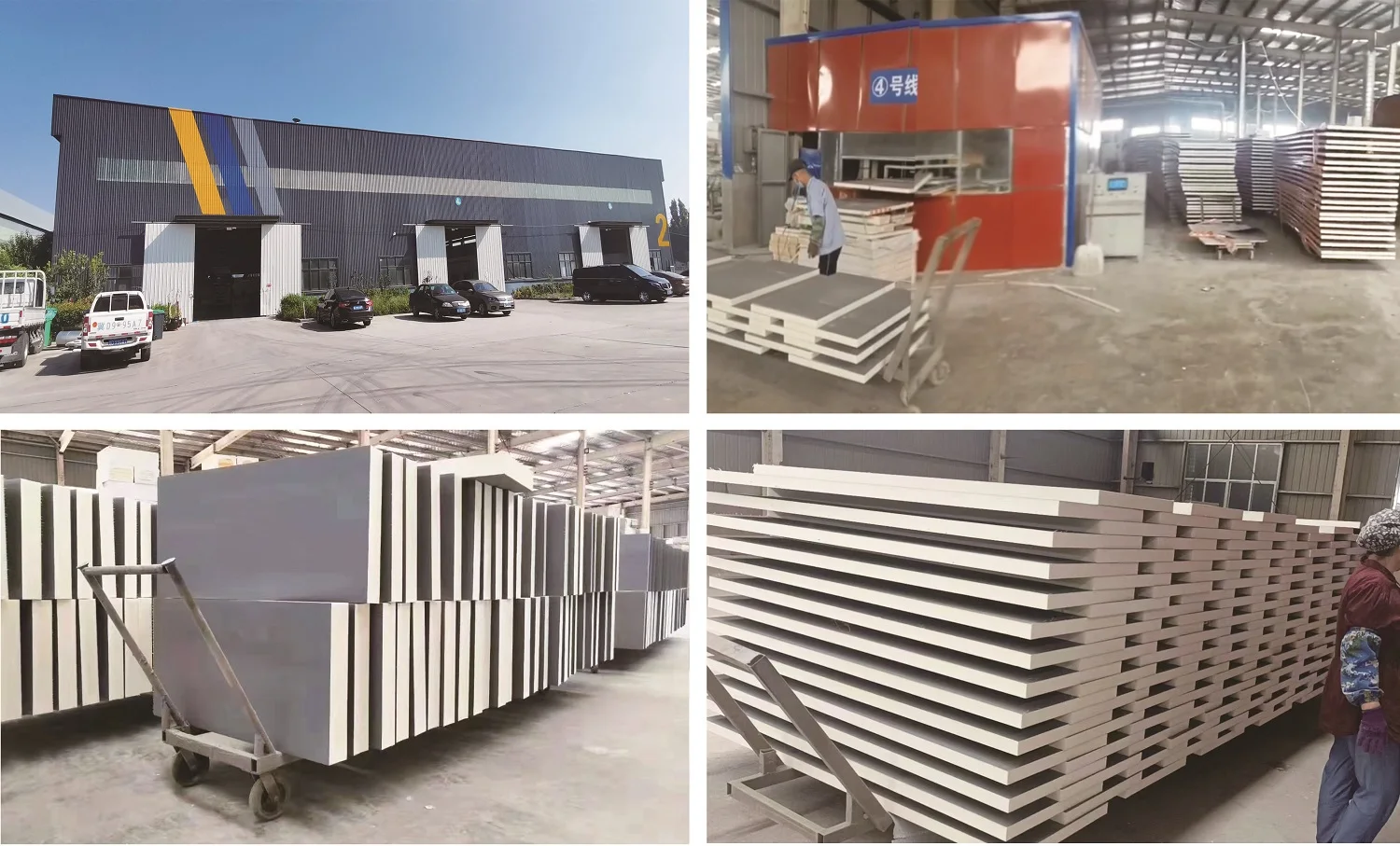 50~200mm Polyurethane PIR PU Foam Sandwich Panels for Insulation