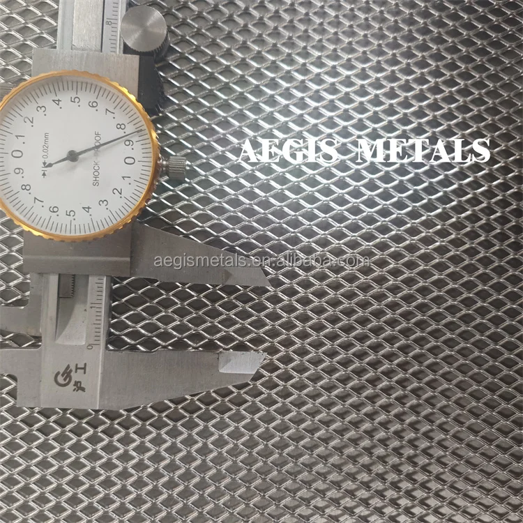 Ta1 Titanium Expanded Mesh Sheet/rhombic Diamond Hole Anode Titanium ...