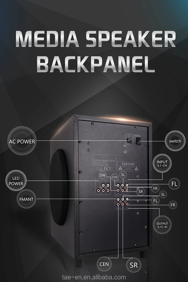 Tk-851-2.1 5.1home Theater System Multimedia Speaker 2.1 Speakers With ...