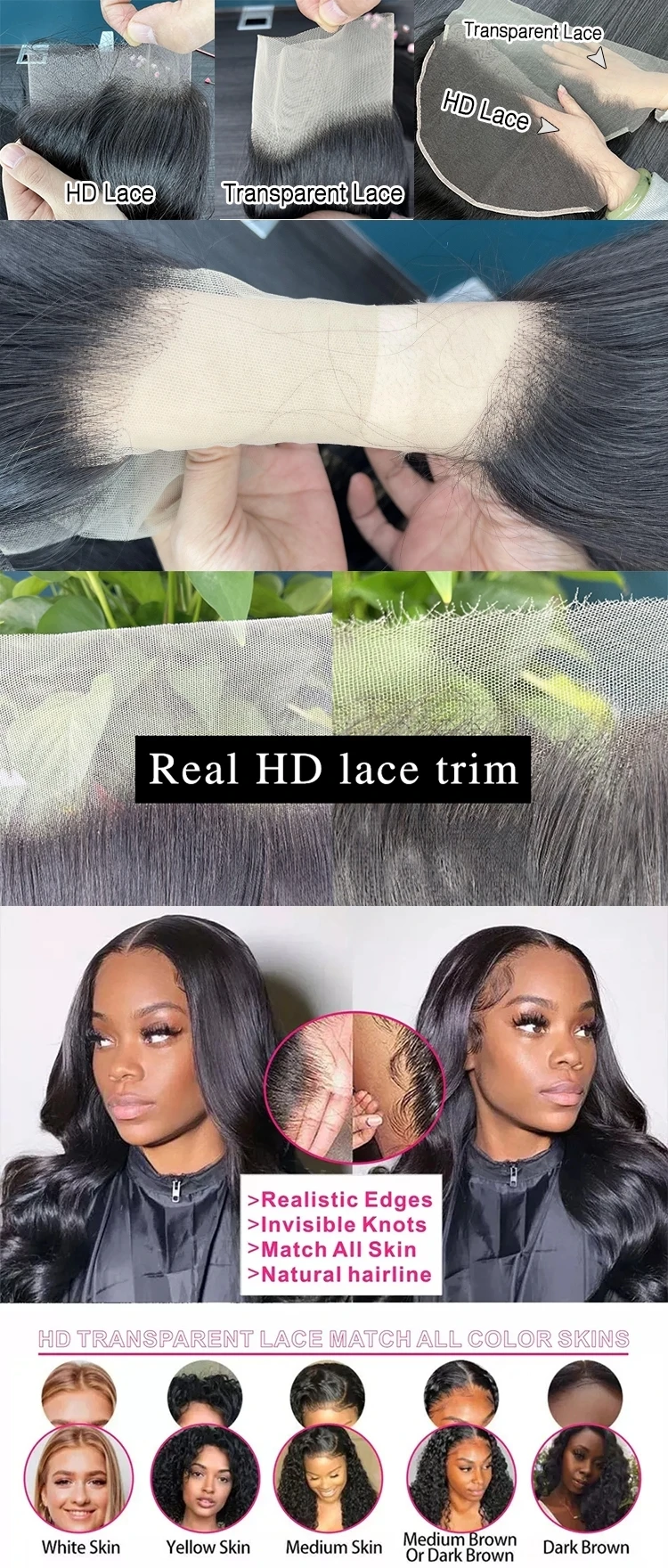4C Kinky Edges Natural Hairline Wig - Curly & Stylish