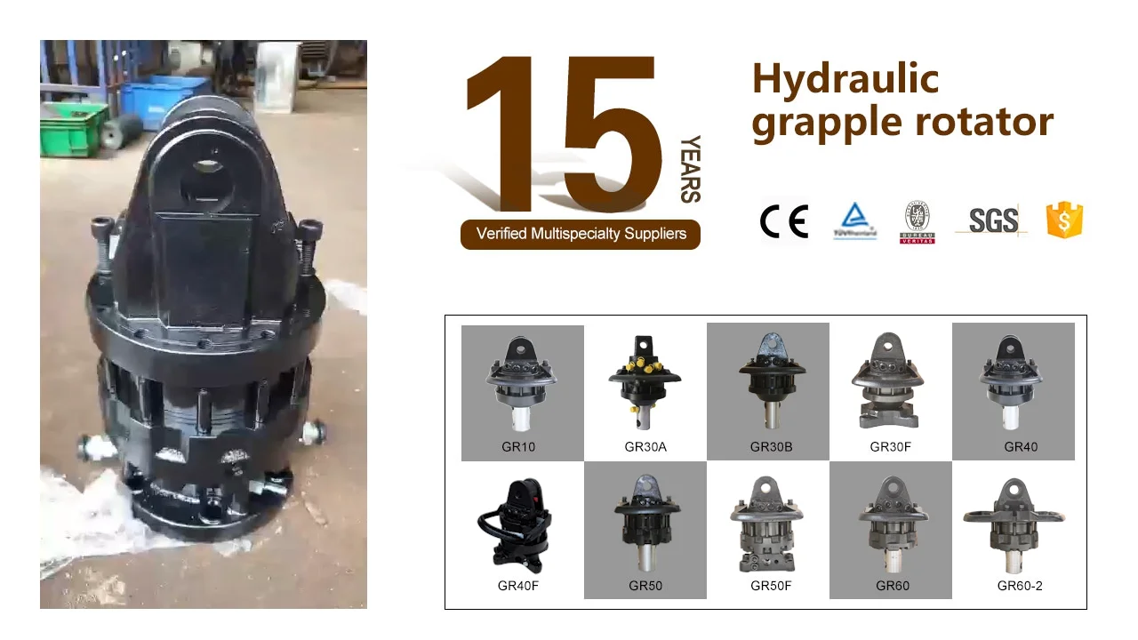 Hydraulic Rotator Small Rotator Timber Grapple Rotator Gr160 - Buy Excavator Rotator Hydraulic ...