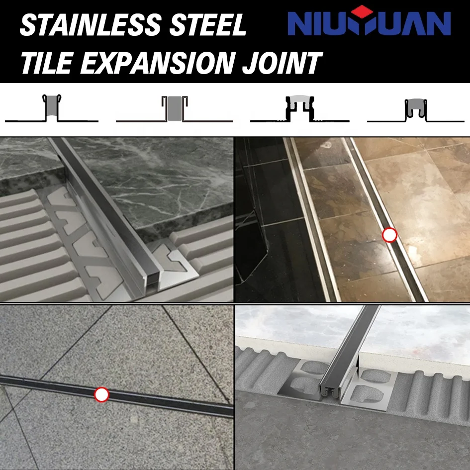 Ceramic Flooring Tiling Stainless Steel Expansion Joint Covers