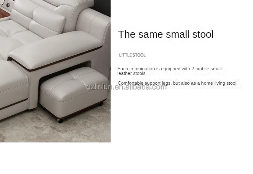 Modern Leather Sofa Set for Living Room - Comfort & Style