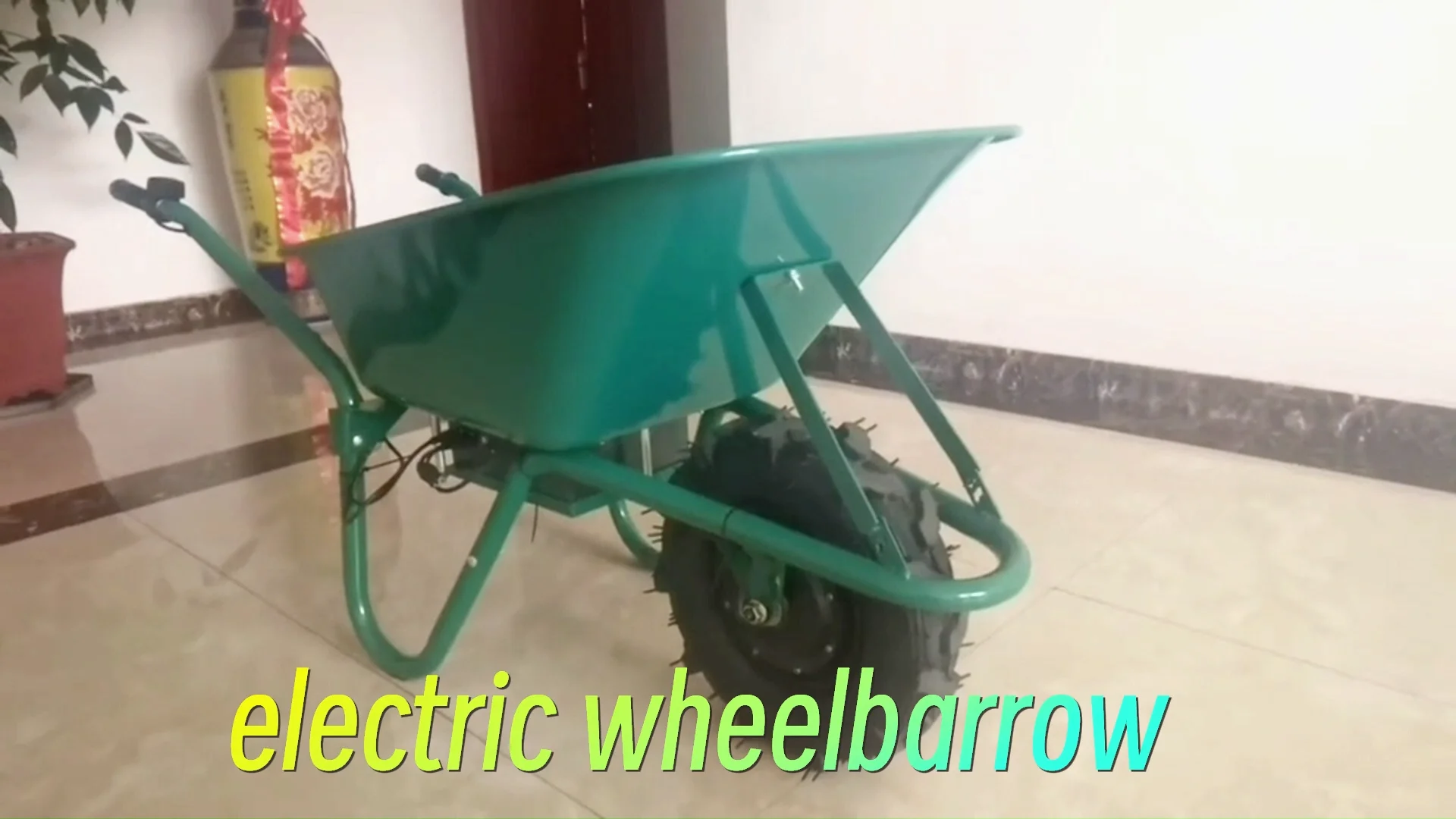 24v 12a Garden Heavy Duty Wheel Barrow Motorized Power Electric ...