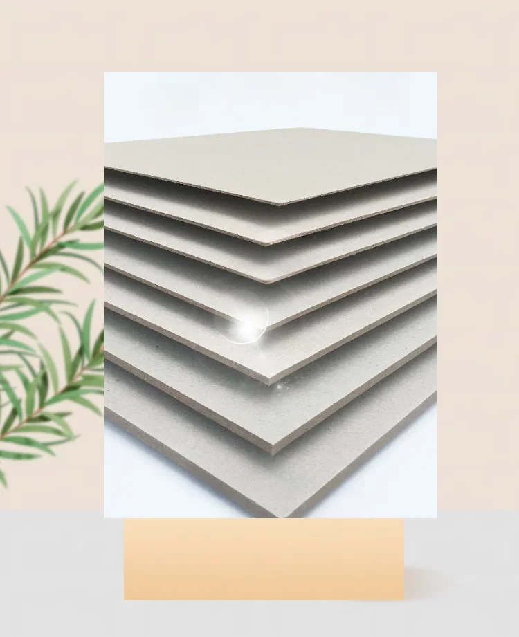 Easy To Cut Grey Chip Board Paper With High Stiffness Good Smoothness ...