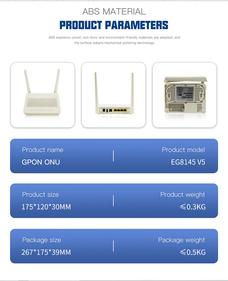 Eg8145v5 Gpon Epon Xpon 4ge 2.4g 5g Wifi Ftth Onu Factory Price - Buy Onu xpon Onu eg8145v5 Gpon ...