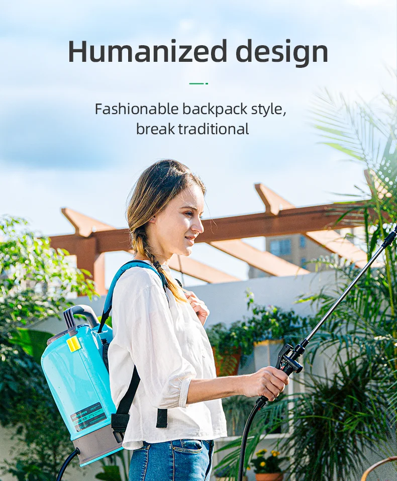 Agricultural Plastic Knapsack Electric Sprayer - 10L