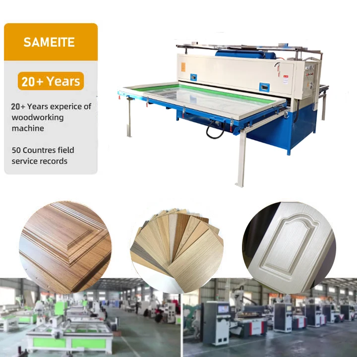 Factory PVC MDF Door Vacuum Membrane Press Machine Fully Automatic ...