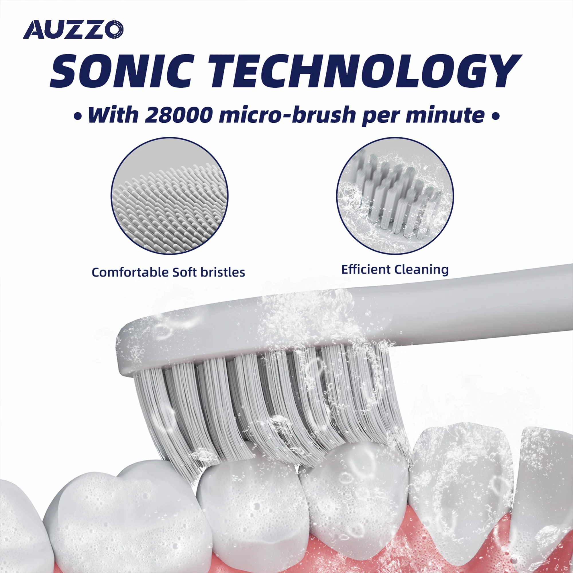 Battery Operated Sonic 24000 Vibration Electric Toothbrush