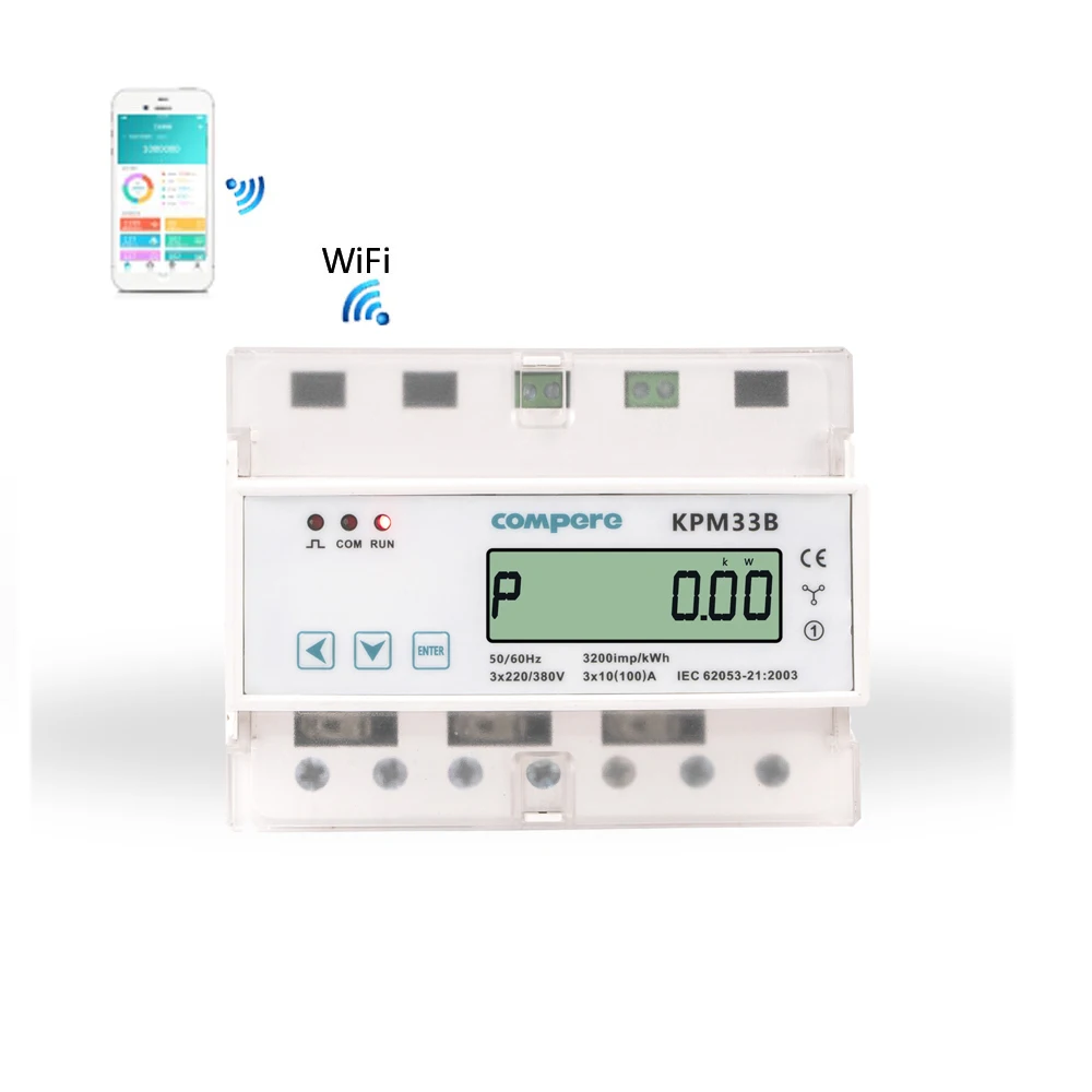 Remote Control Digital Prepaid Energy Meter Smart Three Phase ...
