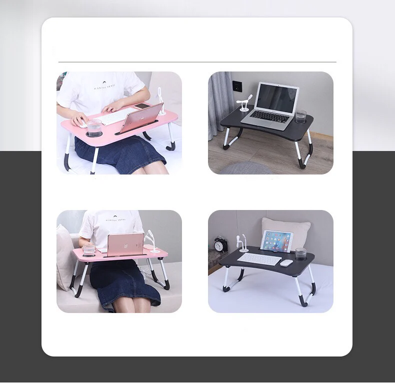 Foldable Table For Laptop/bed Computer Desk With Usb Interface ...