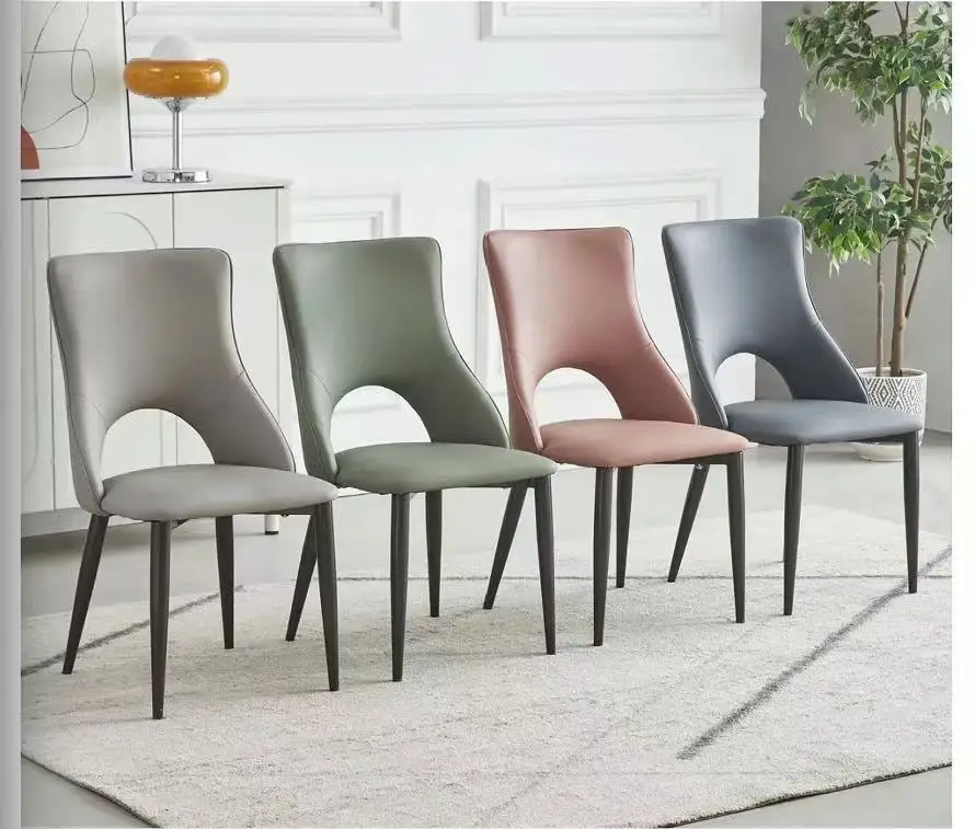 Modern Italian Full Leather Fish Bone Chair For Dining For Kitchen ...