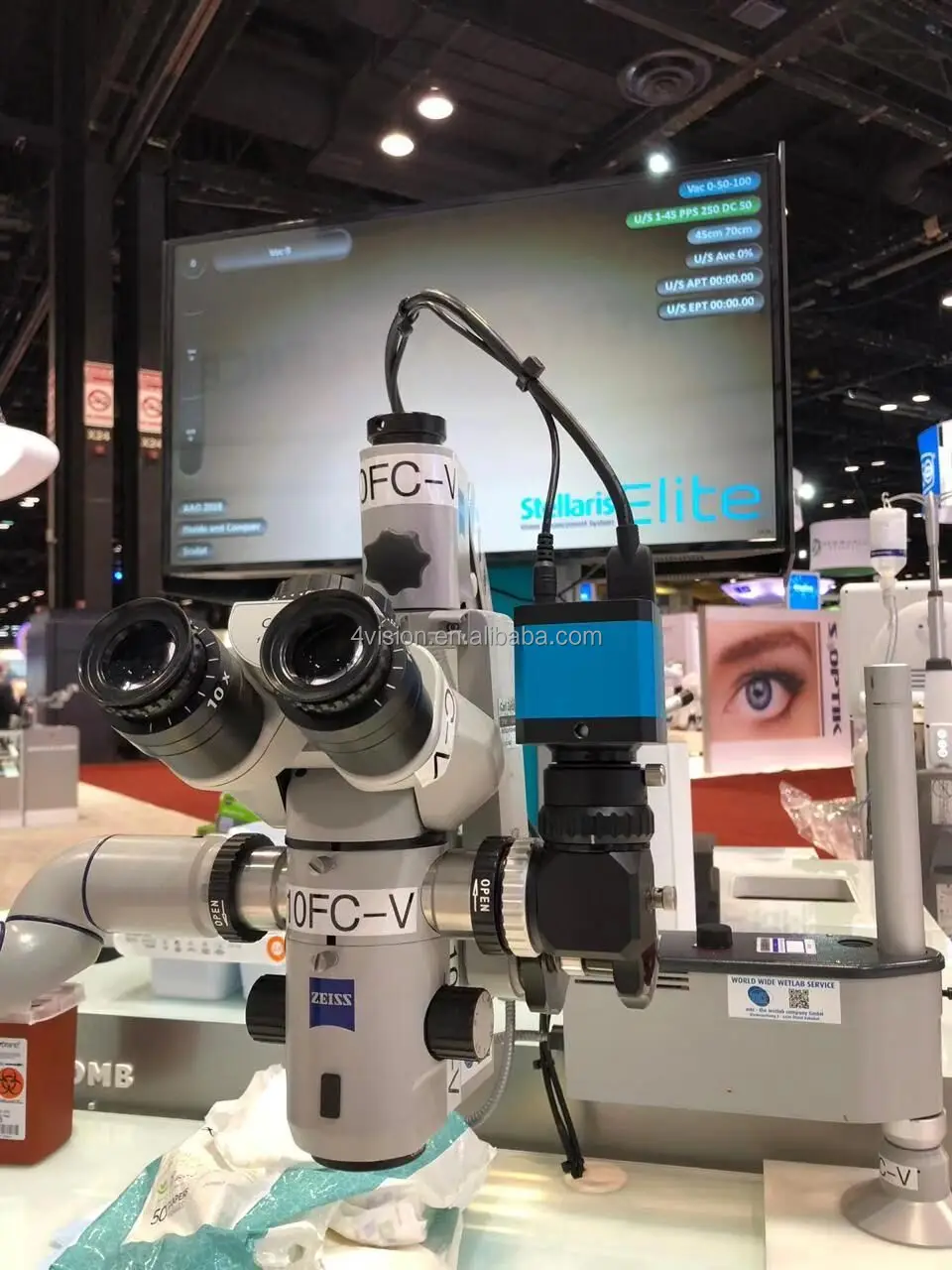 FHD Surgical Microscope Beam Splitter Camera Adapter