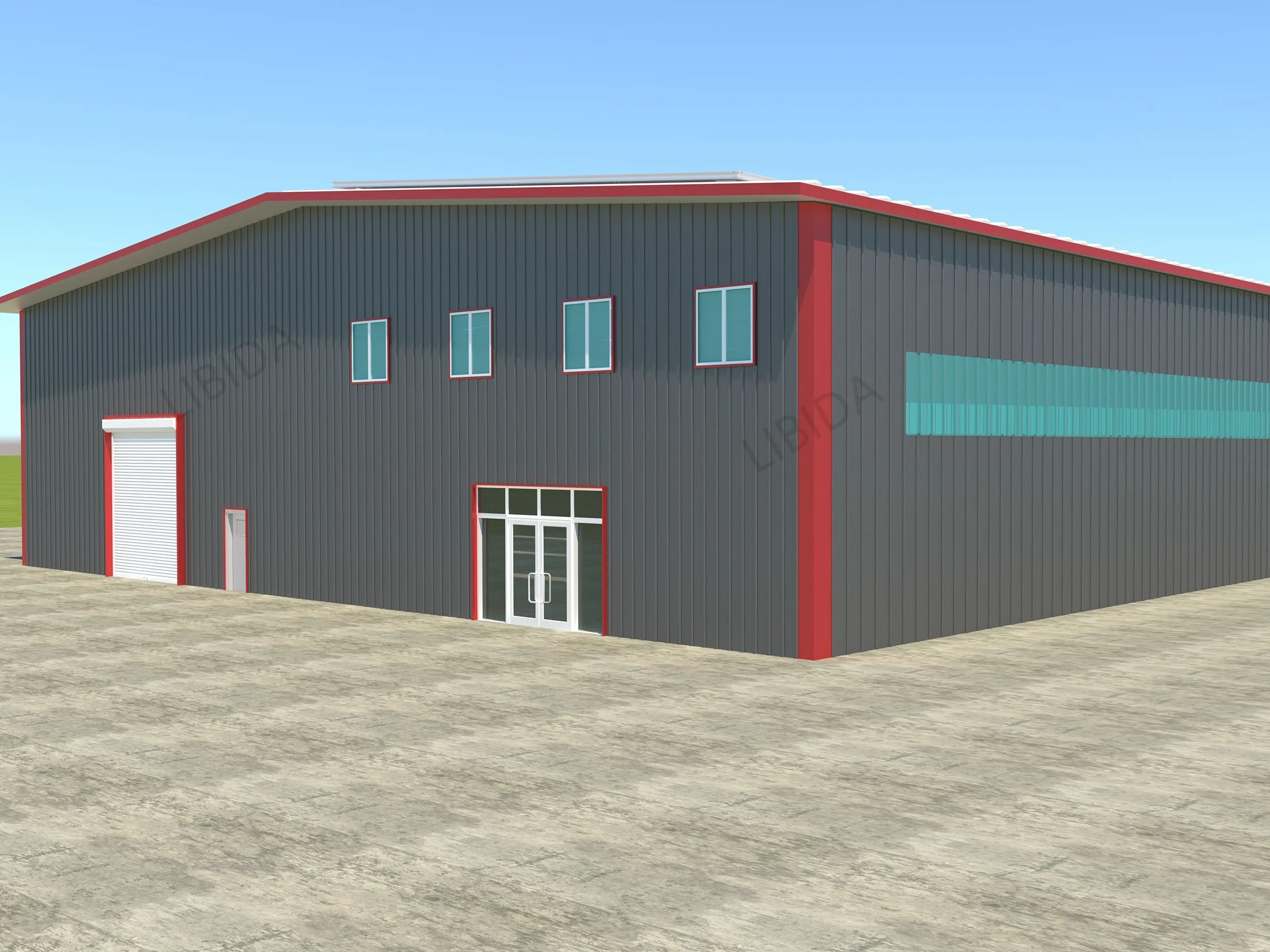 Prefabricated Wedding Hall Warehouse Modern Prefab Building - Buy ...