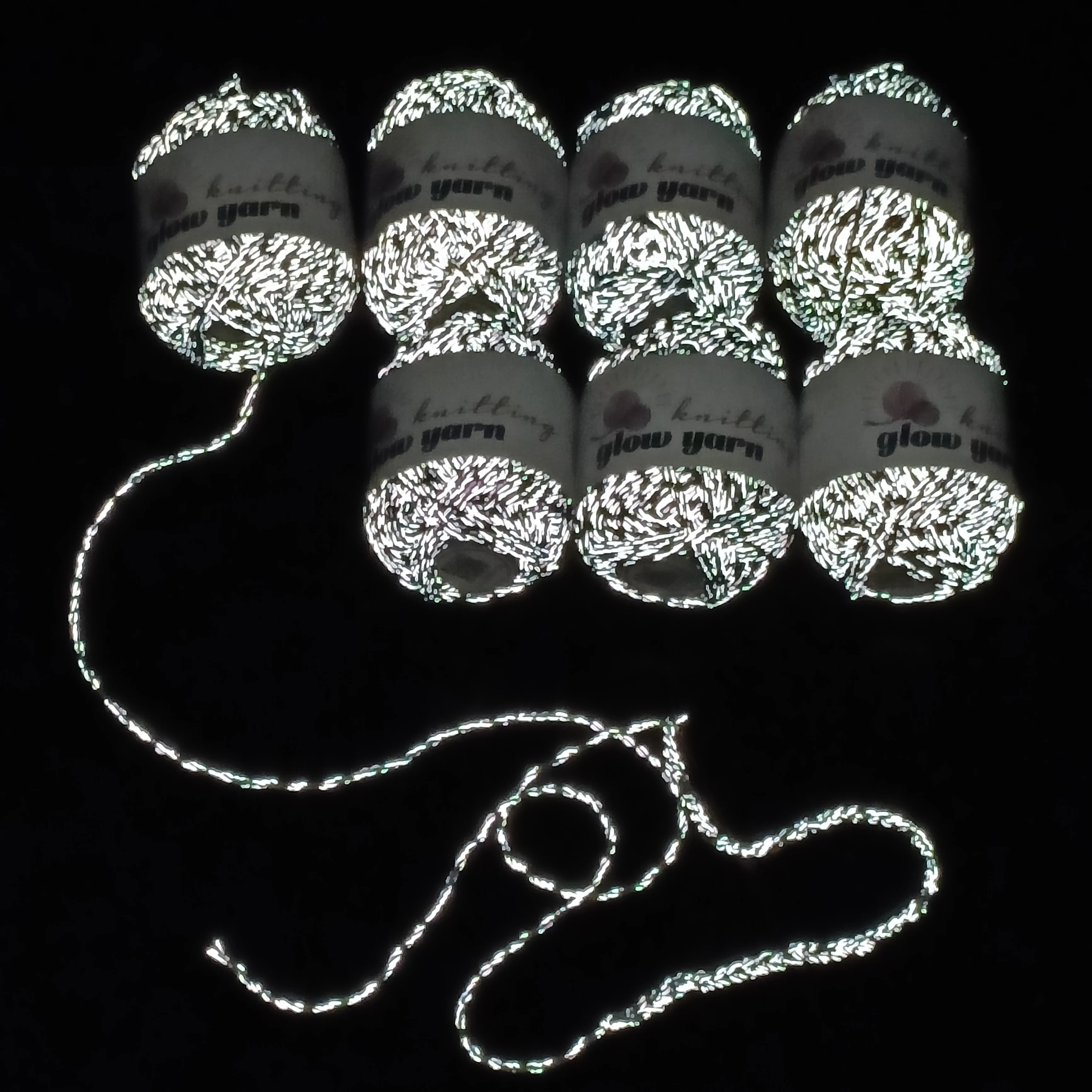 Reflective Yarn Reflective Crochet Yarn Reflective Knitting Yarn Anti ...