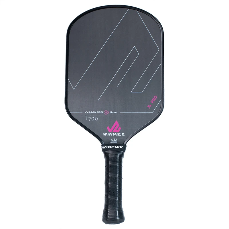 T300 T700 3k 18k Carbon Fiber Customized High-end Brand Line Special Shape Pickleball Paddle ...
