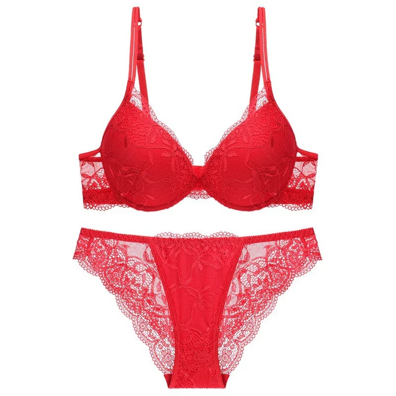 Red bra panty sets store
