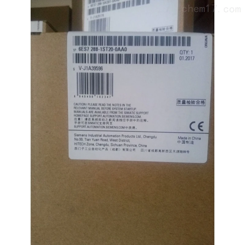 Original Simatic S7-200 Smart Cpu Cr60s Compact Cpus 6es72881st200aa1 ...