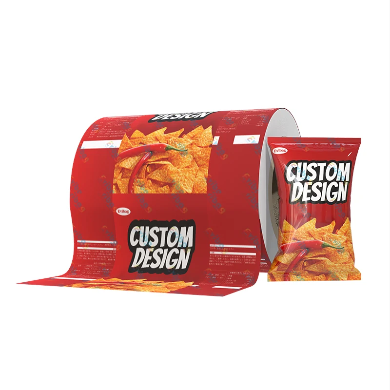 Custom Laminated Back Seal Plastic Bags for Snack Puffs Food Popcorn ...