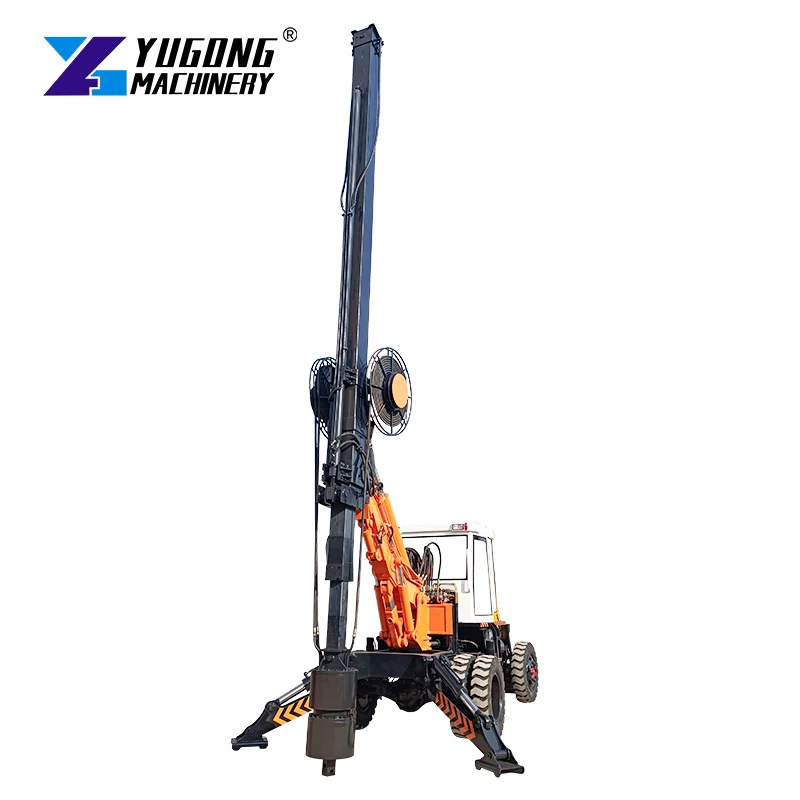 Pile Driver Mini Excavator Hydraulic Piling Rig Drilling Machine Screw ...