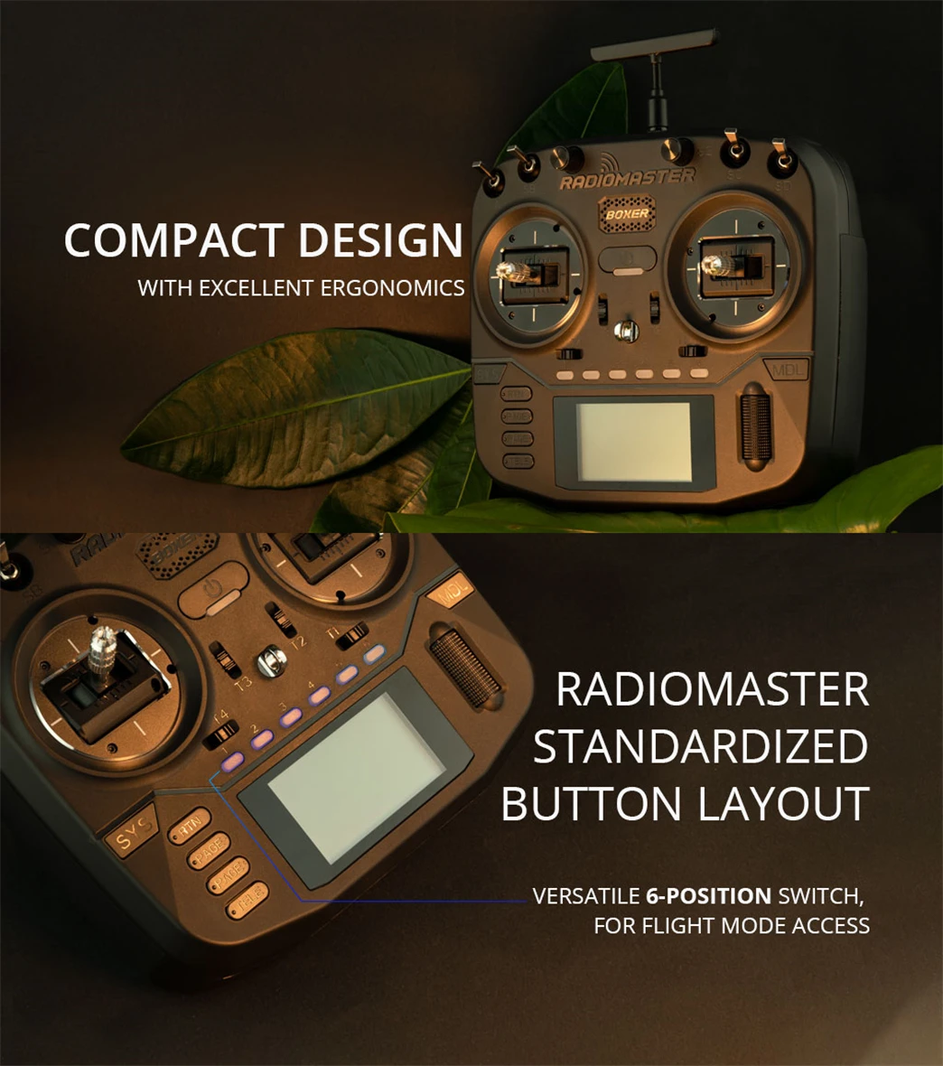 Radiomaster 2.4g 16ch Hall Gimbals Transmitter Remote Control Elrs 4in1 ...