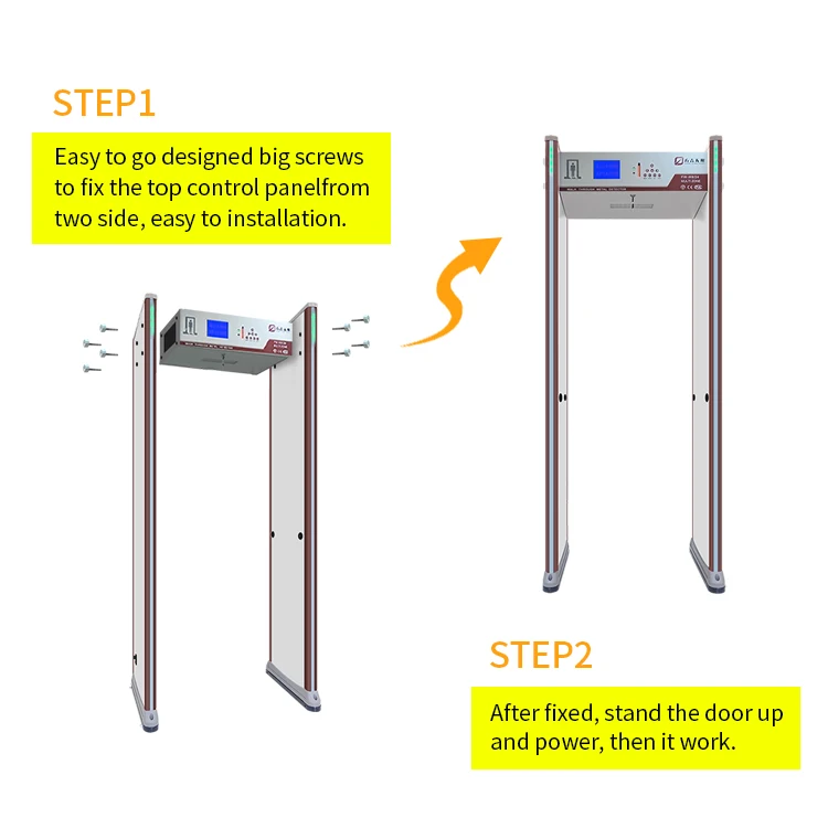 FJWX Walk-Thru Security Scanner - Industrial Metal Detector