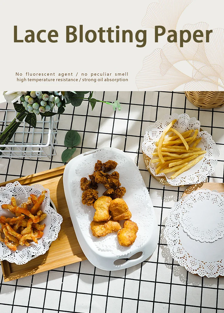 Custom Size Lace Paper Doily Food Placemats Cake Mats Coasters Paper ...