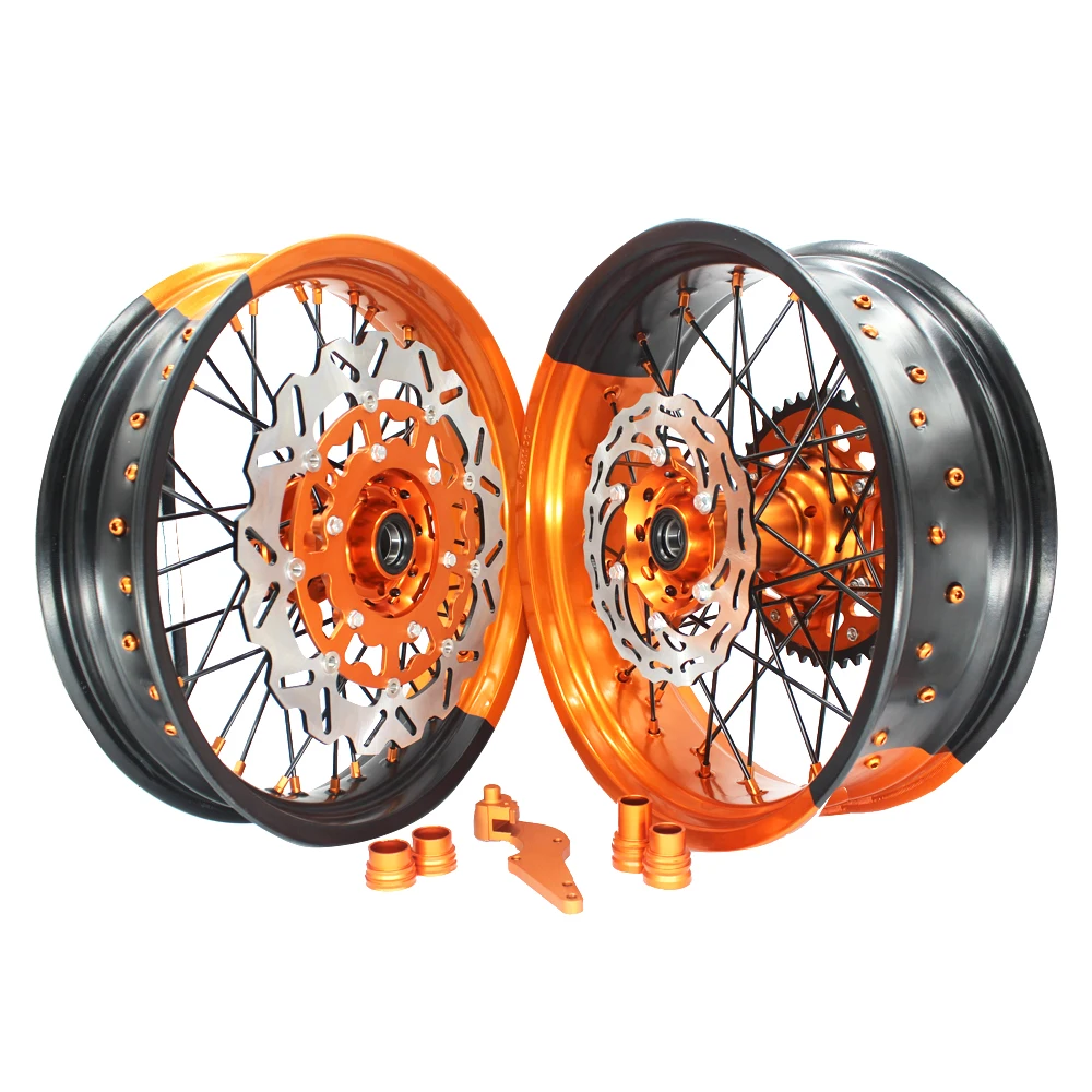 Motorcycle Supermoto Wheels Supermotard Wheel Set For Ktm Exc Sxf Sx ...