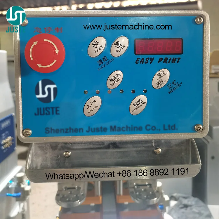 2 Two Color Pad Printing Machine Sealed Closed Ink Cup Tampo Printer ...