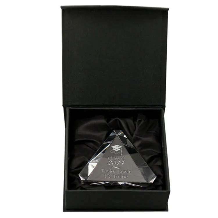 Mh-tf0128 K9 Crystal Blank Triangle Shape Paperweight Crystal Prism ...