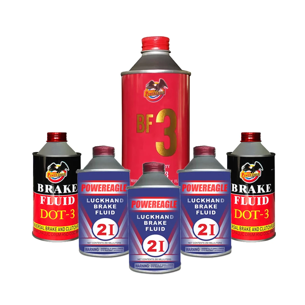 250ml Plastic Bottle/Iron Can Heavy Duty Hydraulic Brake Fluid Dot3 and ...