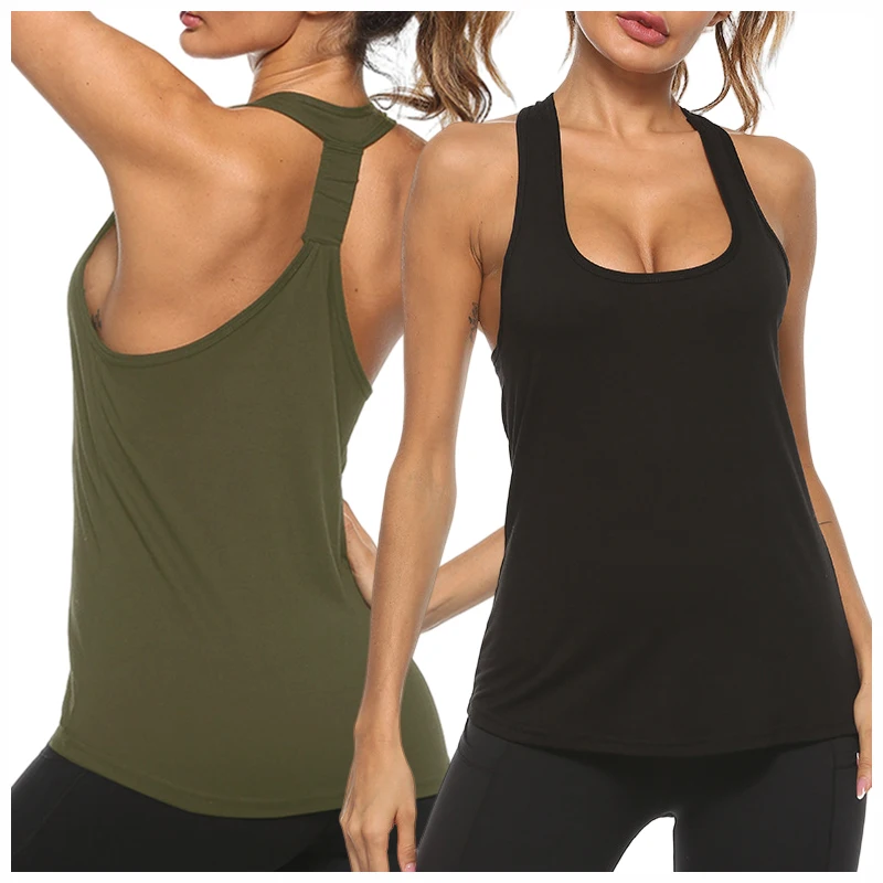 Custom Breathable Y Back Gym Active Wear Sports Athletic Plain Halter ...