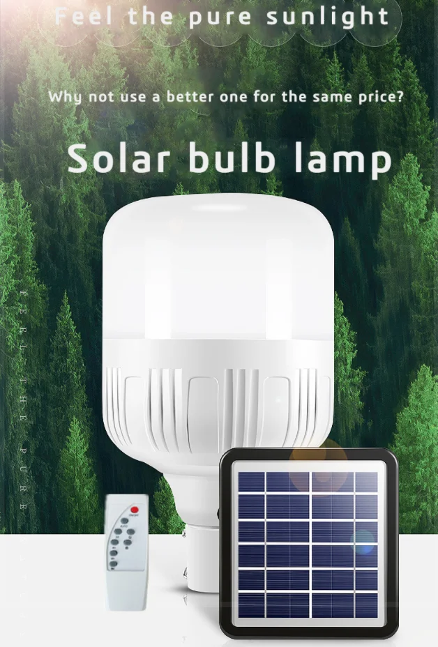 Led Rechargeable Solar Lights Usb Charging Solar Bulb Solar Panels ...