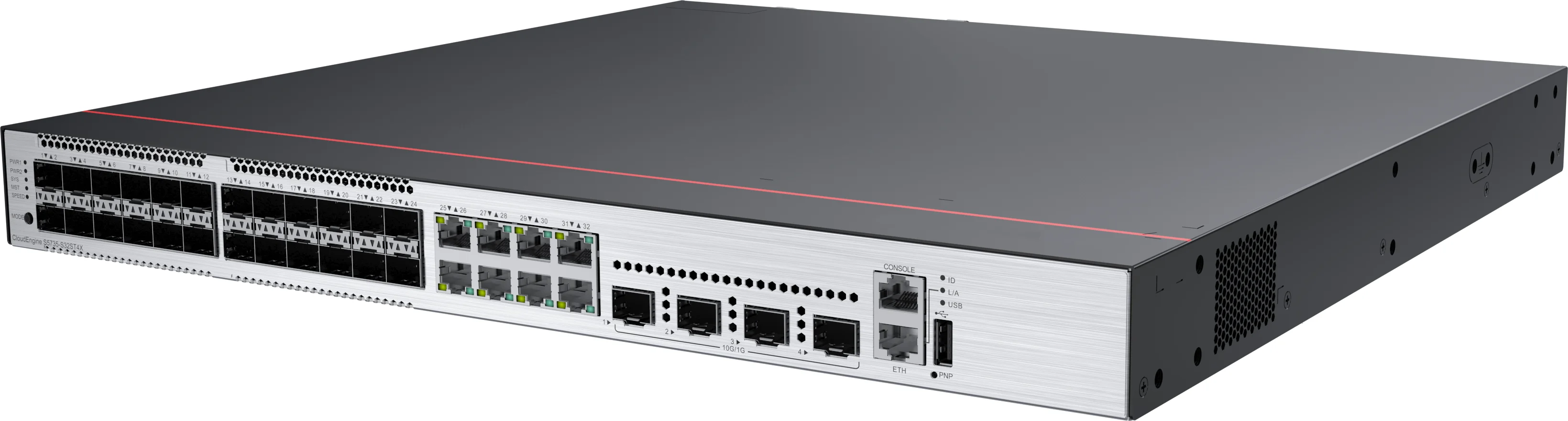 24 Port Ge Sfp Optical Fiber Switch S5735-s32st4x With 10ge Uplink ...