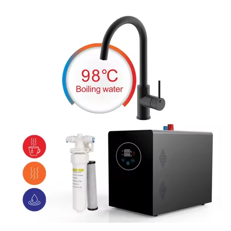 Iwater High Flow Triple Modern Style Kitchen Black Copper Faucet ...