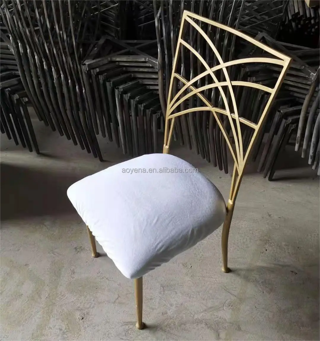 Modern Iron Cross Back Chair Beautiful Chiavari Style For Wedding ...