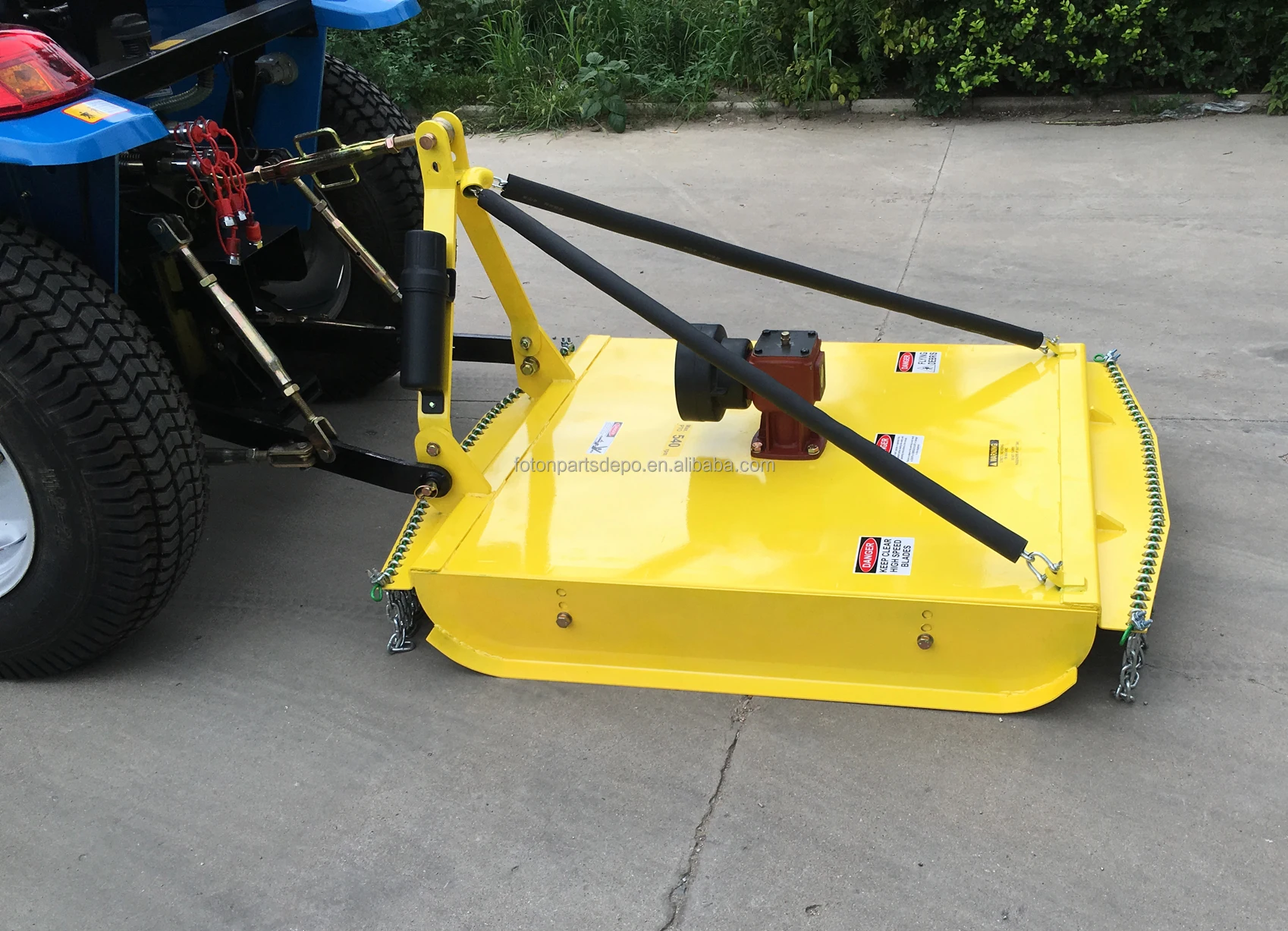 Tractor Mounted Mower Slasher With Support Wheel Agricultural Machinery ...