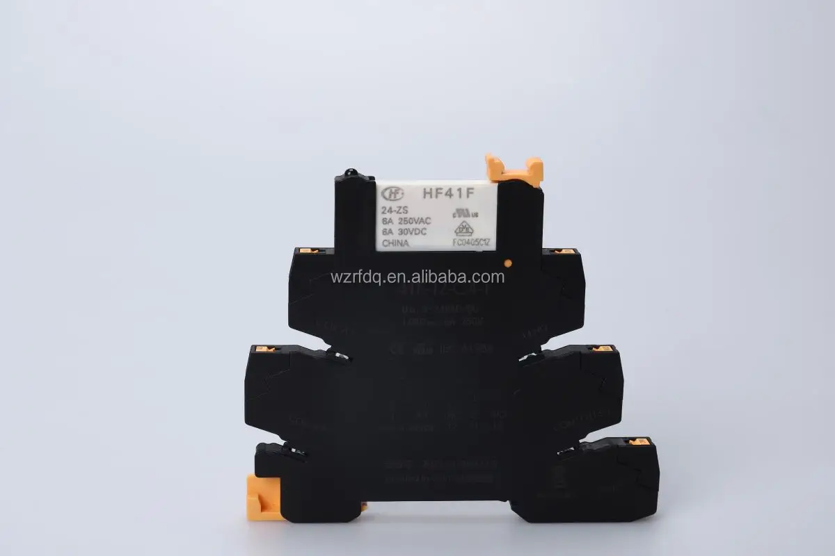 Customization PLC 6.2mm Relay Socket Interface 6A 24v