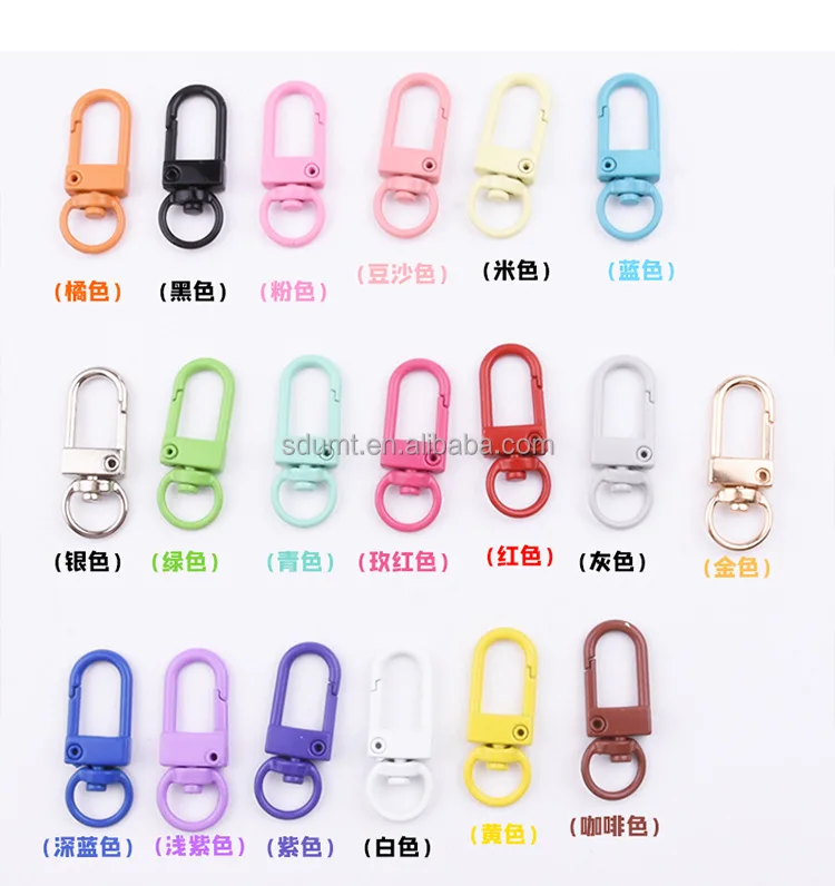 Hot Sales U Shape Bulk Key Chain Blank Key Rings Swivel Snap Hook Clasp ...