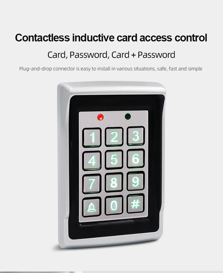 Metal Keypad Access Controller with 125 Khz Card Reader