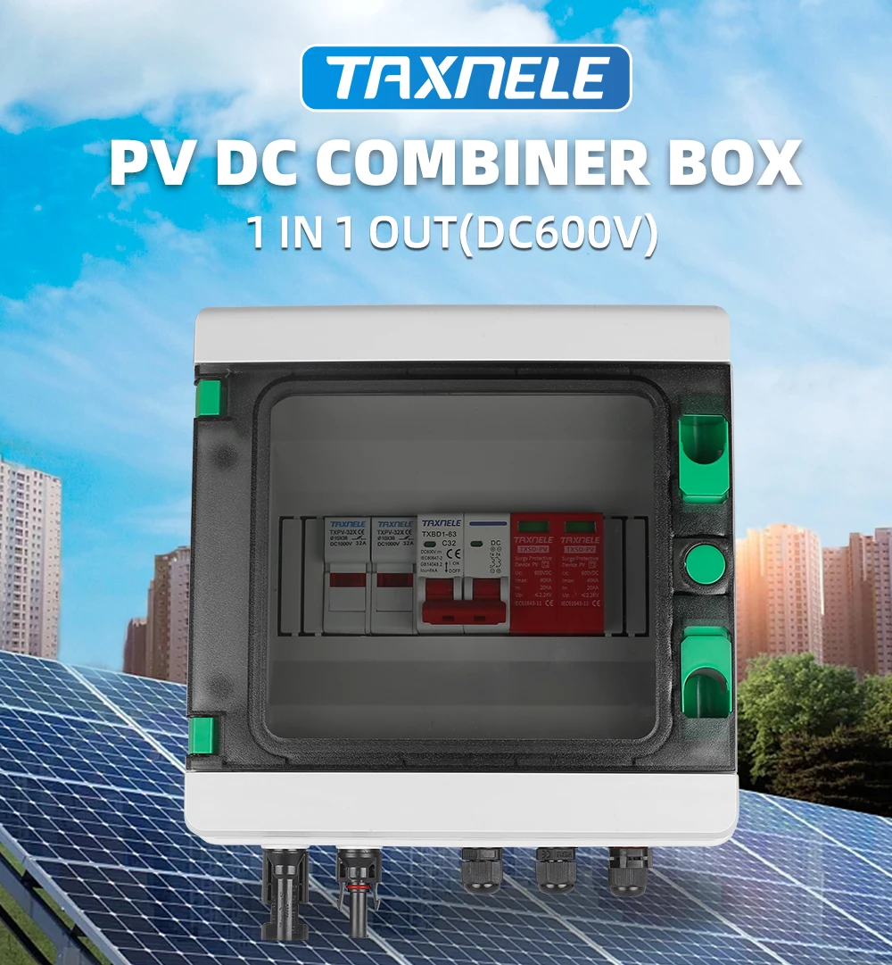 Solar PV DC Combiner Box with Surge Protection & Waterproof Design ...