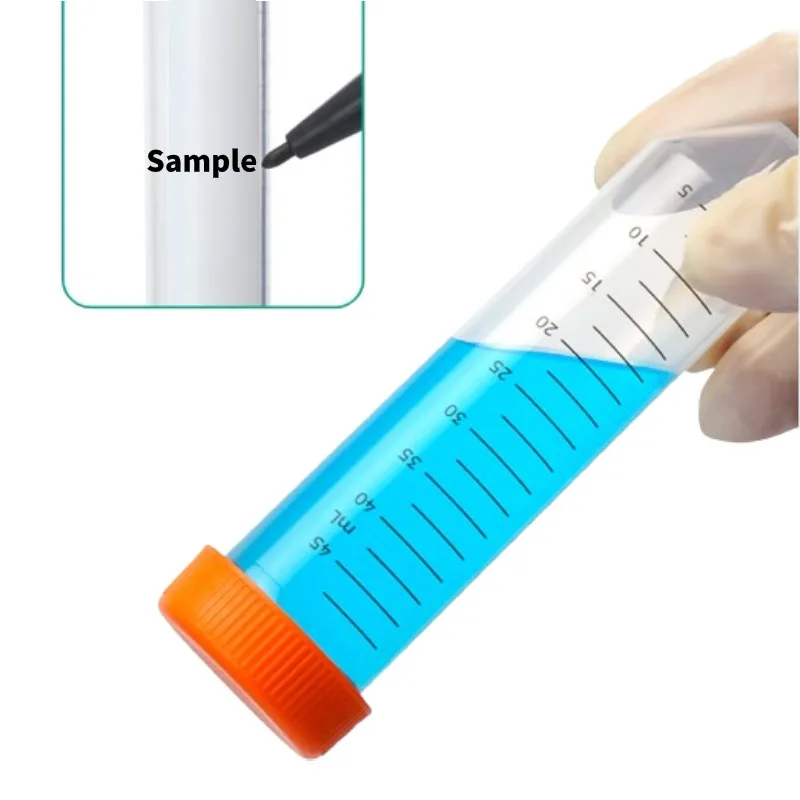 PP Disposable Plastic Tubes with Conical Bottom Graduated 0.5 ml to ...