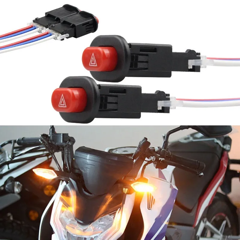 Honda Cb1000r 12v Motorcycle Double Flash Hazard Switch & Led Emergency ...