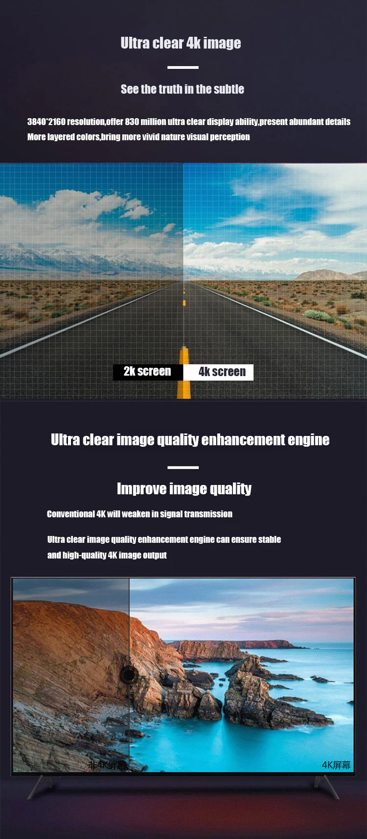 110-200 Inches Brand New Aimenpad 4k/8k Uhd Android Tempered Glass Led ...