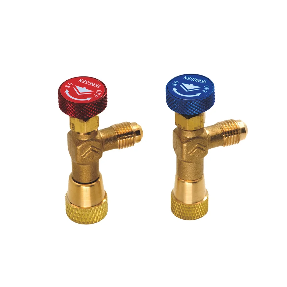 HONGSEN refrigerant charging control valve 1/4SAE 5/16 SAE thread ...