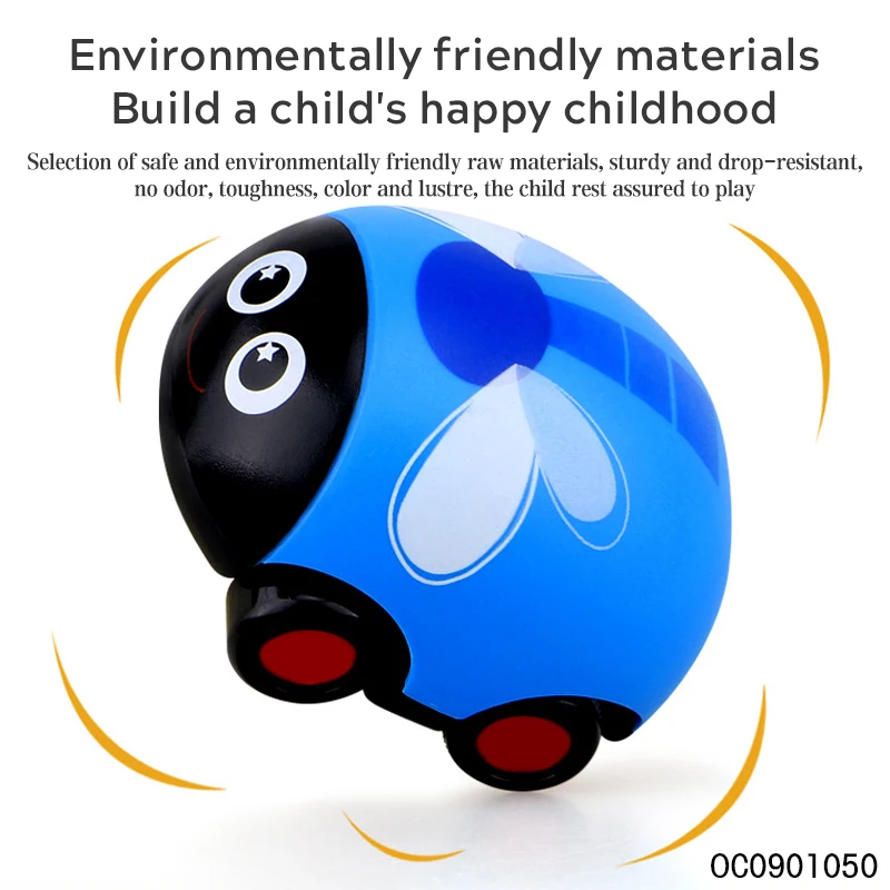 12pcs Unisex Plastic Insects Mini Double Pull Back Diecast Toy Car Cute ...