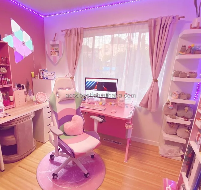 Cute High Quality Pu Leather Kawaii Colors Gaming Chair Sillas Gamer ...