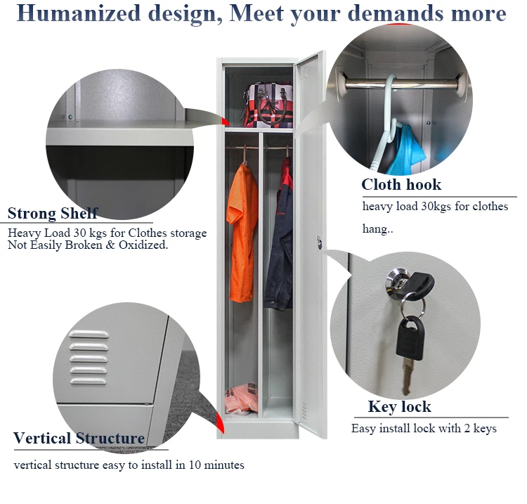 Dressing Room Locker Single Door Janitors Personal Janitorial Cupboard ...